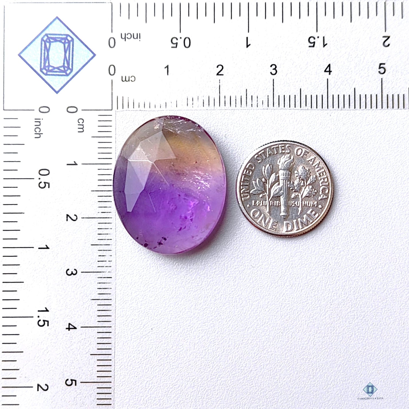 Genuine Amethyst Round Rose Cut Gemstone for women | Vibrant Purple ...