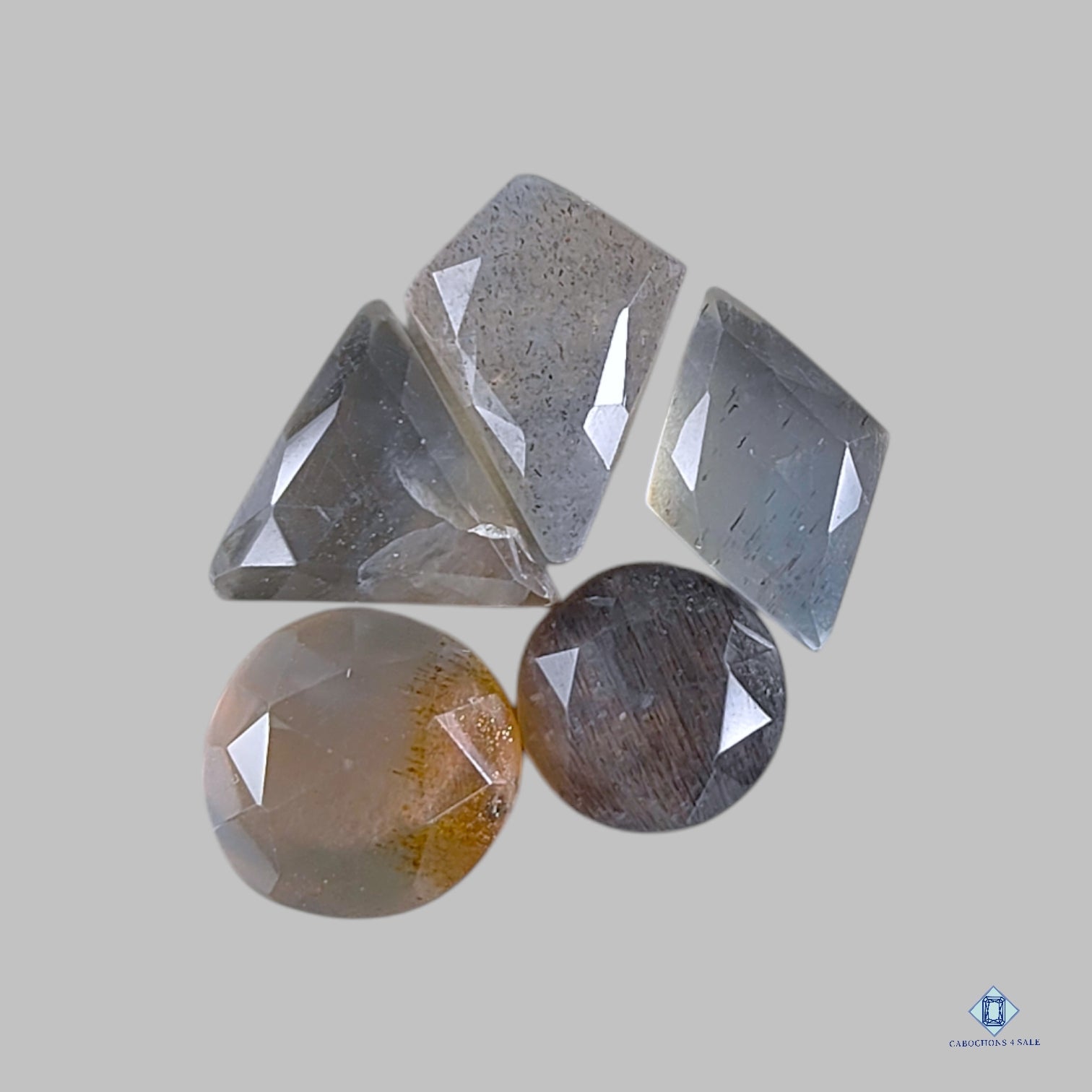 Black Sunstone Rose Cut for macrame jewelry | Stunning Stones for ...