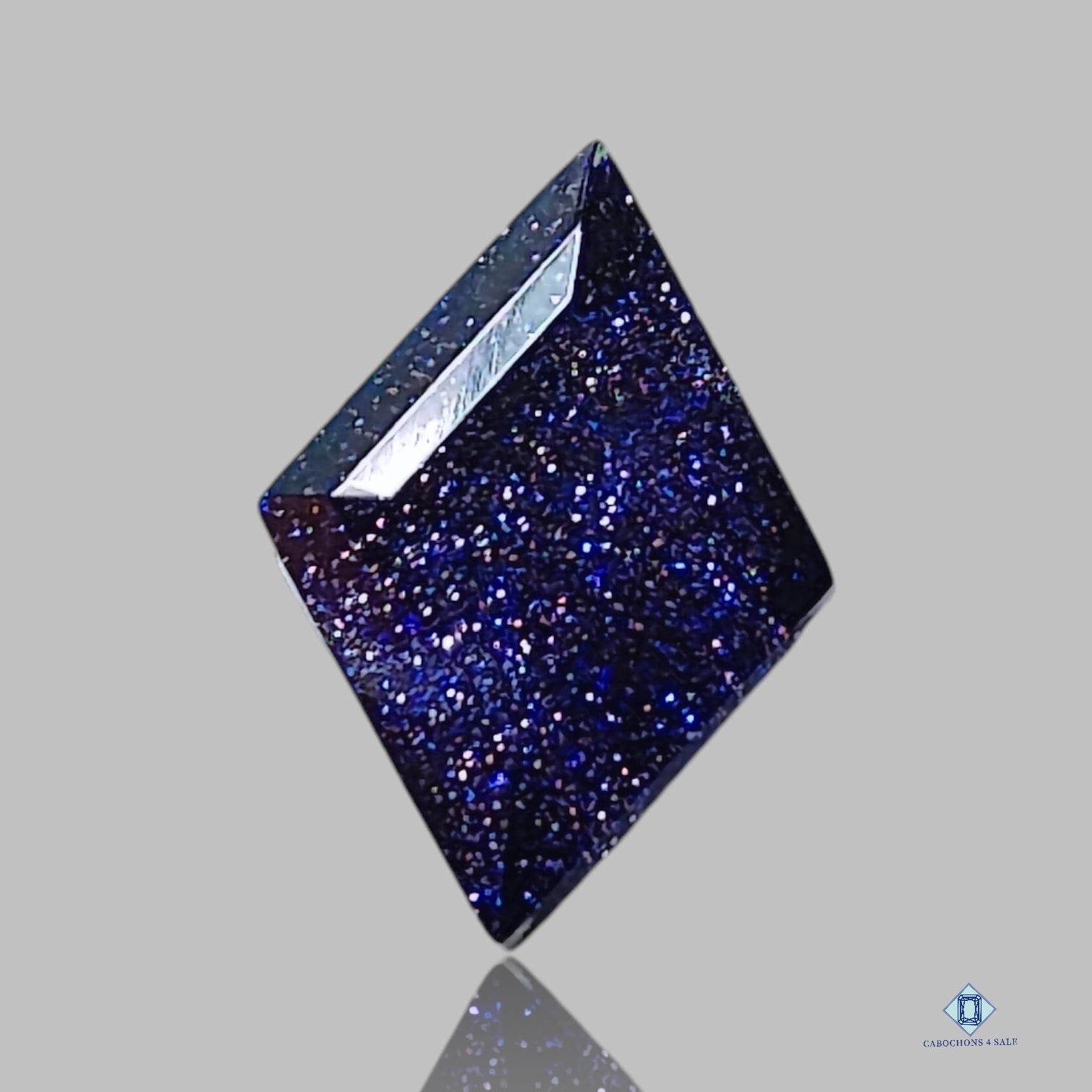 Blue Gold Stone + Crystal Quartz Doublets Rhombus Doublets – Cabochons4sale