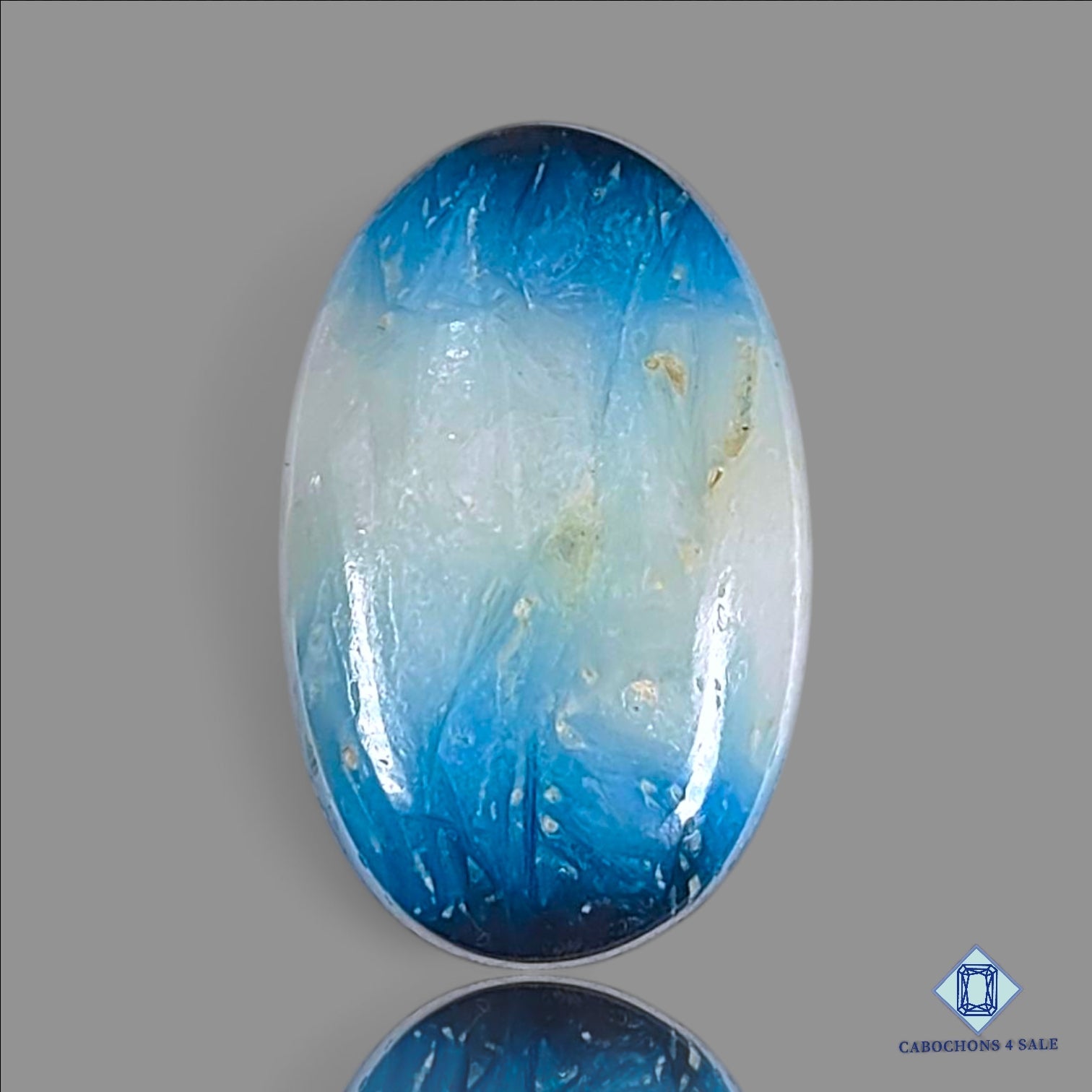 Blue Ice Glacierite cabochons for custom jewelry | Unique blue cabochon ...