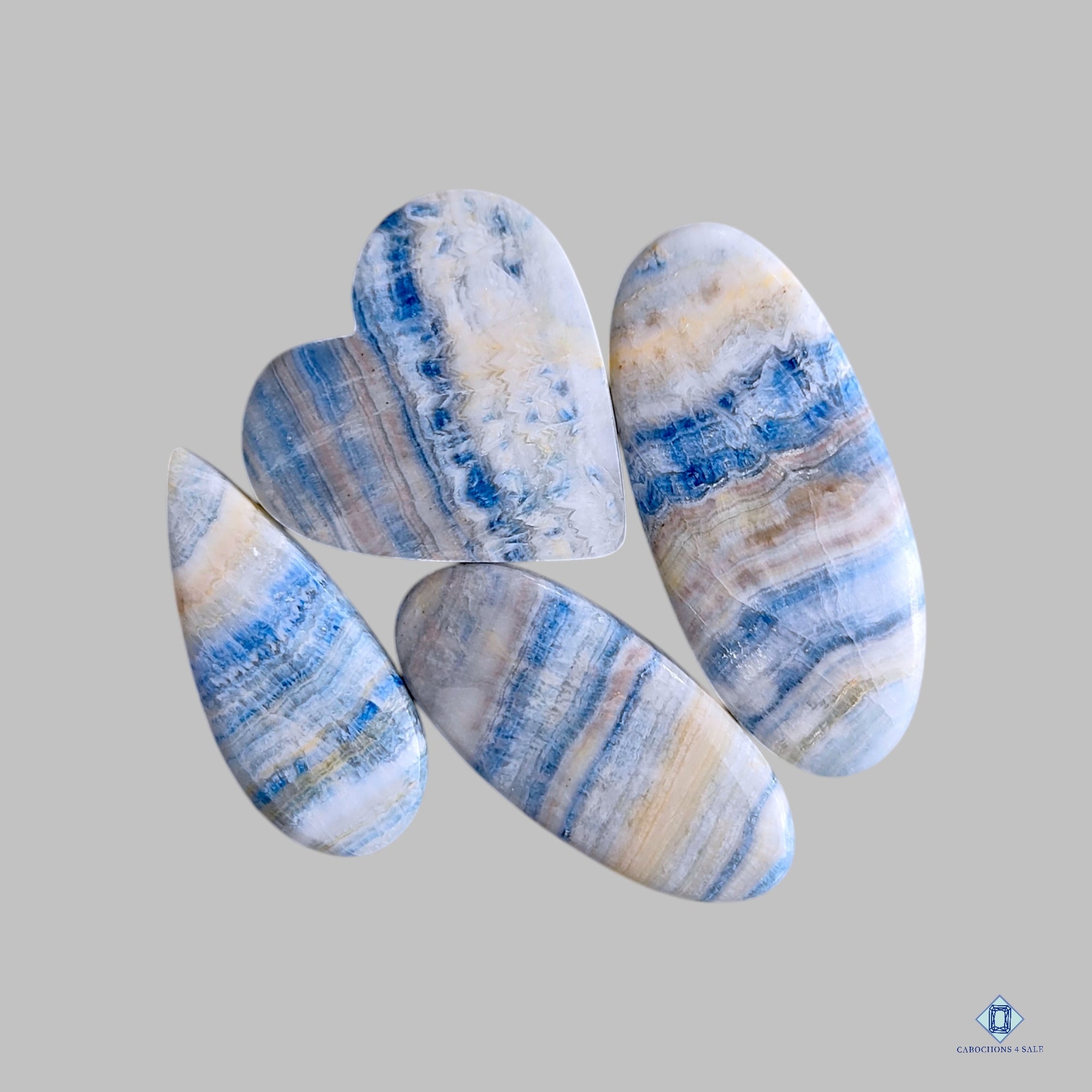 Blue Scheelite Lots for Custom Jewelry Creations | Stones for Radiant ...