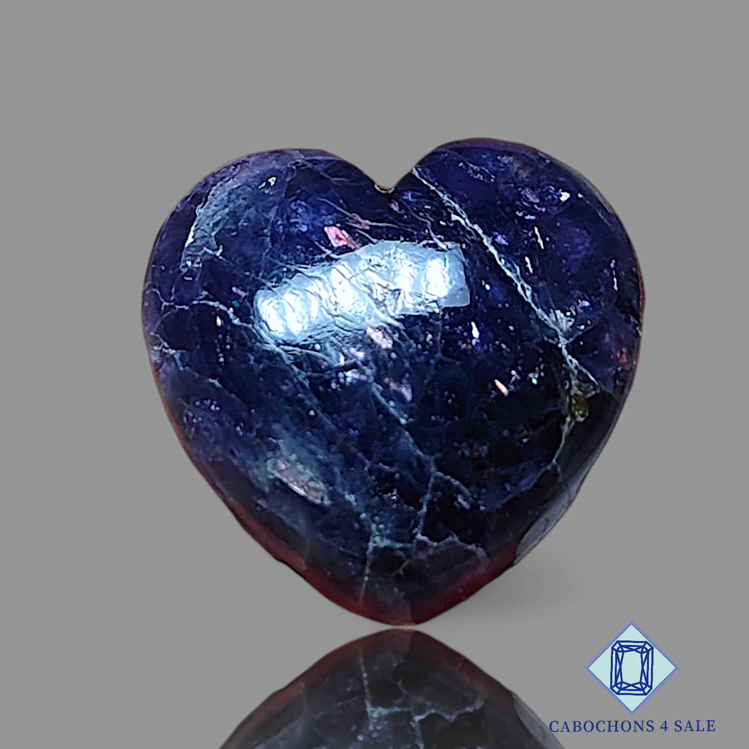 Iolite Sunstone Heart Carvings | Intuitive Gem for Sale and Healing ...