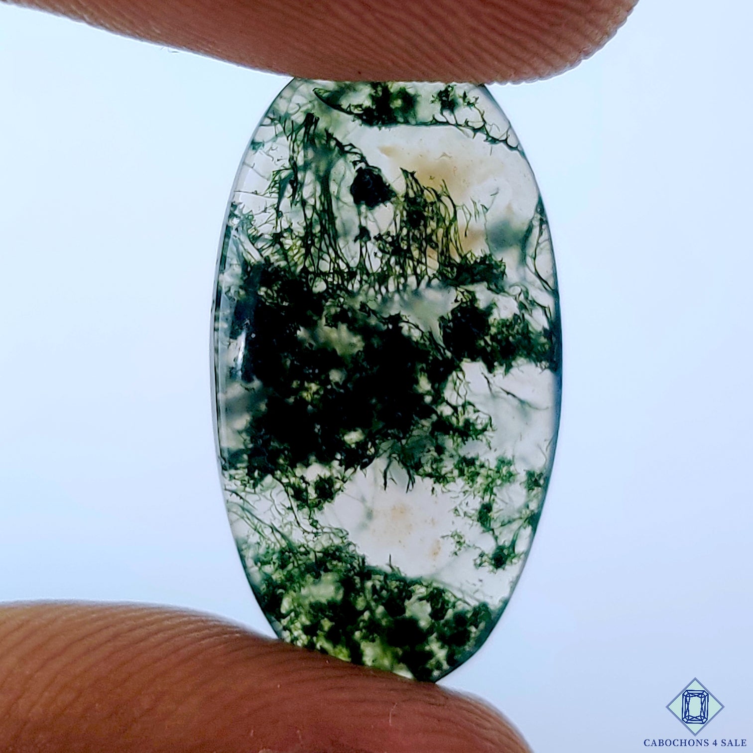 Premium Moss Agate Cabochon | real stones for jewelry making ...